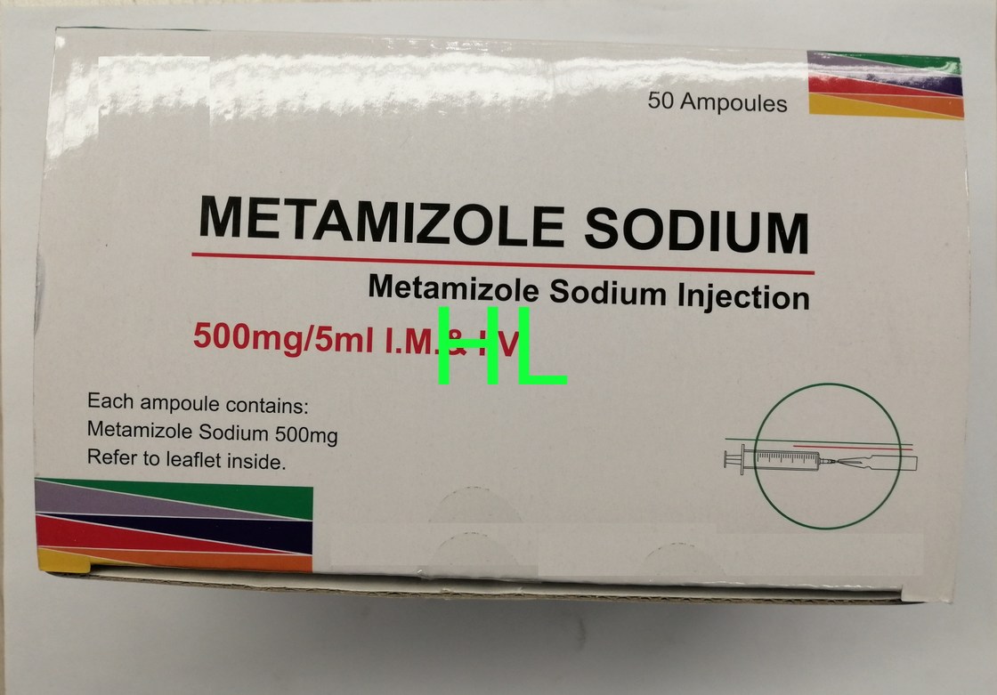 Medicinas do analgésico 500MG/5mL da injeção do sódio de Metamizole